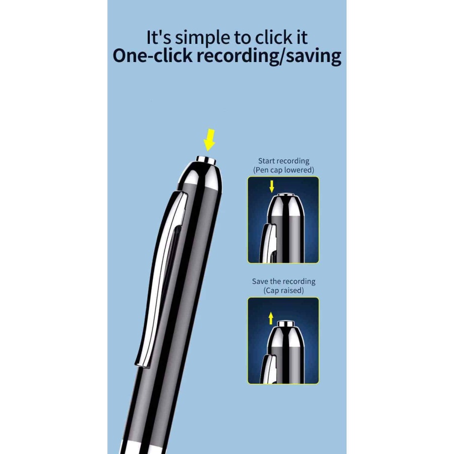 Pen Voice Recorder, Voice Activation and Easy to Use